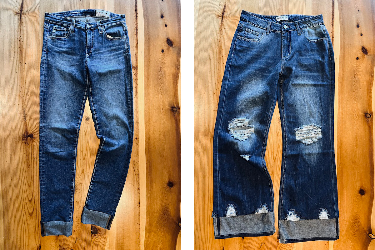 How To Lengthen Jeans That Are Too Short | Modern Mending